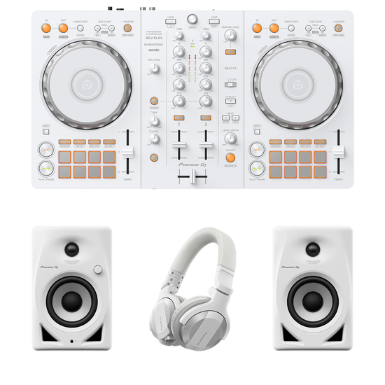 DDJ-FLX4-W + DM-40D-W + HDJ-CUE1BT-W Bundle – Pioneer DJ Store
